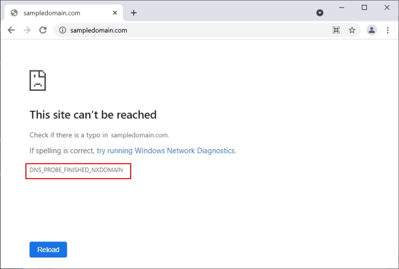 How to fix DNS_PROBE_FINISHED_NXDOMAIN error in Google Chrome - BugsFighter