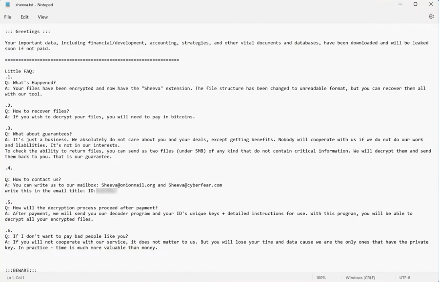 How to remove Sheeva Ransomware and decrypt .sheeva files - BugsFighter