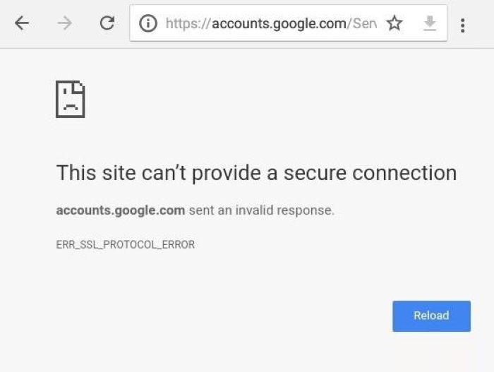 Jak naprawić błąd ERR_SSL_PROTOCOL_ERROR w przeglądarce Google Chrome ... Jak naprawić błąd ERR_SSL_PROTOCOL_ERROR w przeglądarce Google Chrome ...