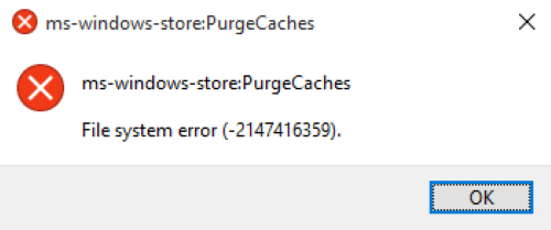 How to fix "ms-windows-store:PurgeCaches" error in Windows 10/11 - BugsFighter