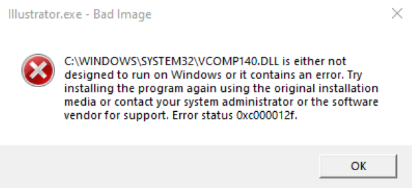 How to fix missing VCOMP140.DLL error in Windows 10 - BugsFighter