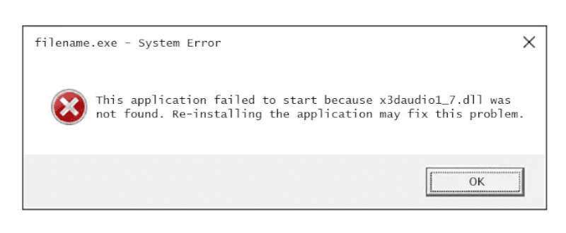 Cómo Reparar El Error X3daudio1 7 Dll No Se Encontró En Windows 11