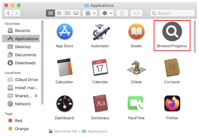 How to remove BrowserProgress (Mac) - BugsFighter