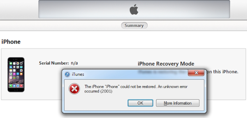 How to fix iTunes (iPhone) error 2001: A Comprehensive Guide - BugsFighter