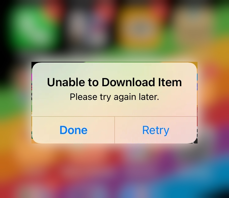 How to fix "Unable to Download Item" error on iPhone - BugsFighter
