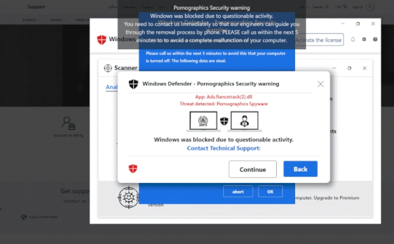 Cómo eliminar la estafa emergente "Llamar al soporte técnico de Microsoft" - BugsFighter