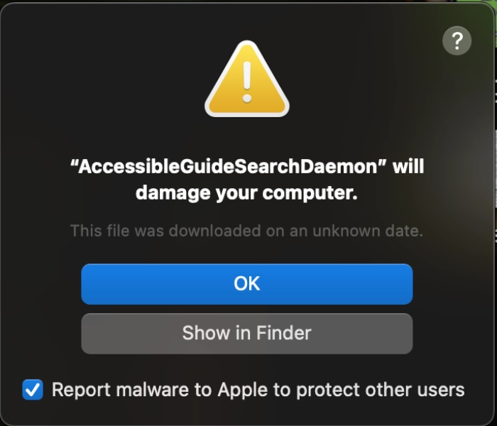 How to remove AccessibleGuideSearchDaemon (Mac) - BugsFighter
