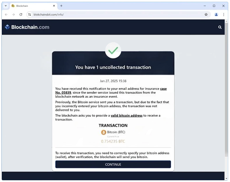So entfernen Sie das Krypto-Betrugs-Popup „You Have 1 Uncollected Transaction“ – BugsFighter